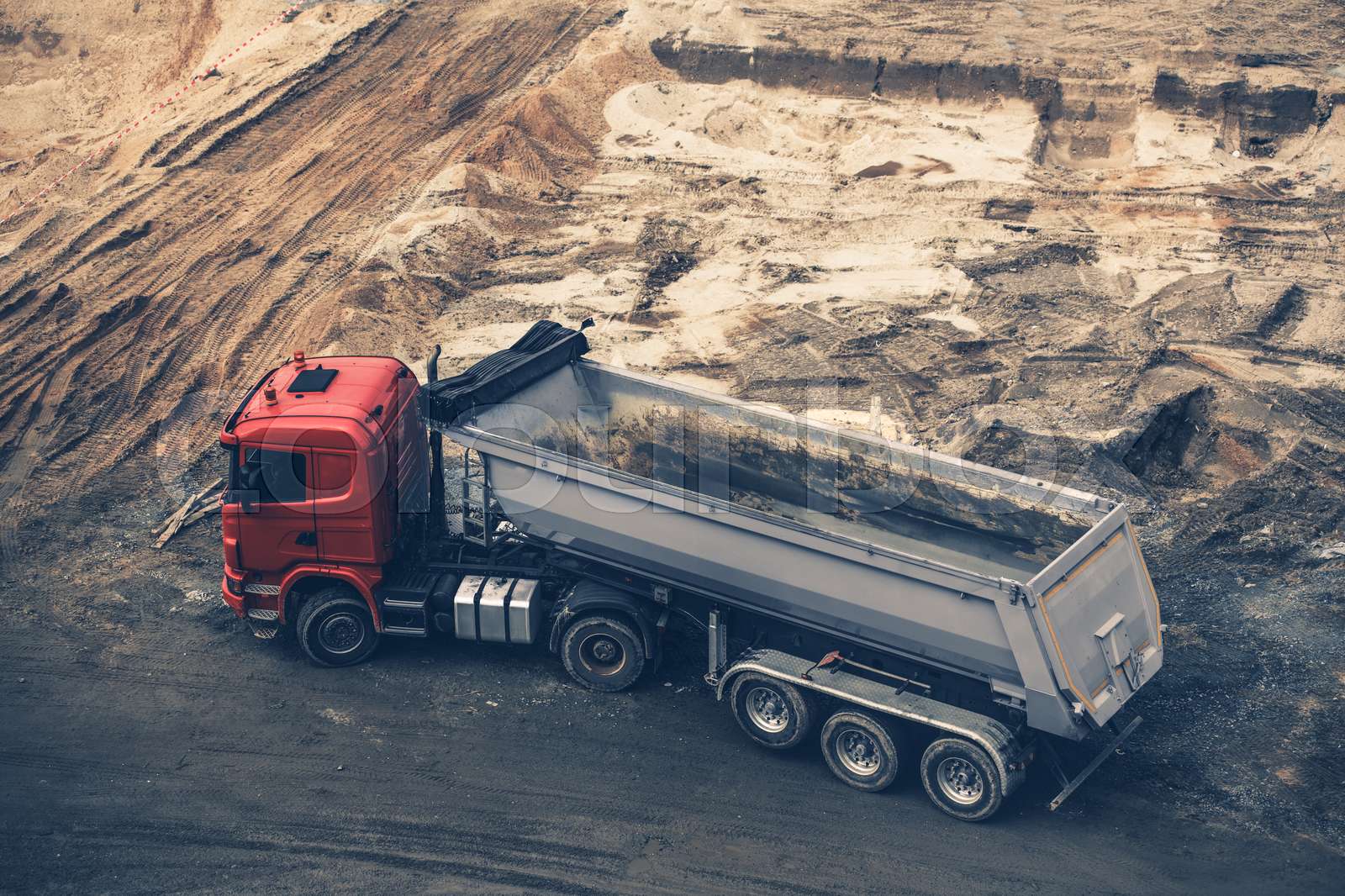 Construction Site Dump Truck | Stock image | Colourbox