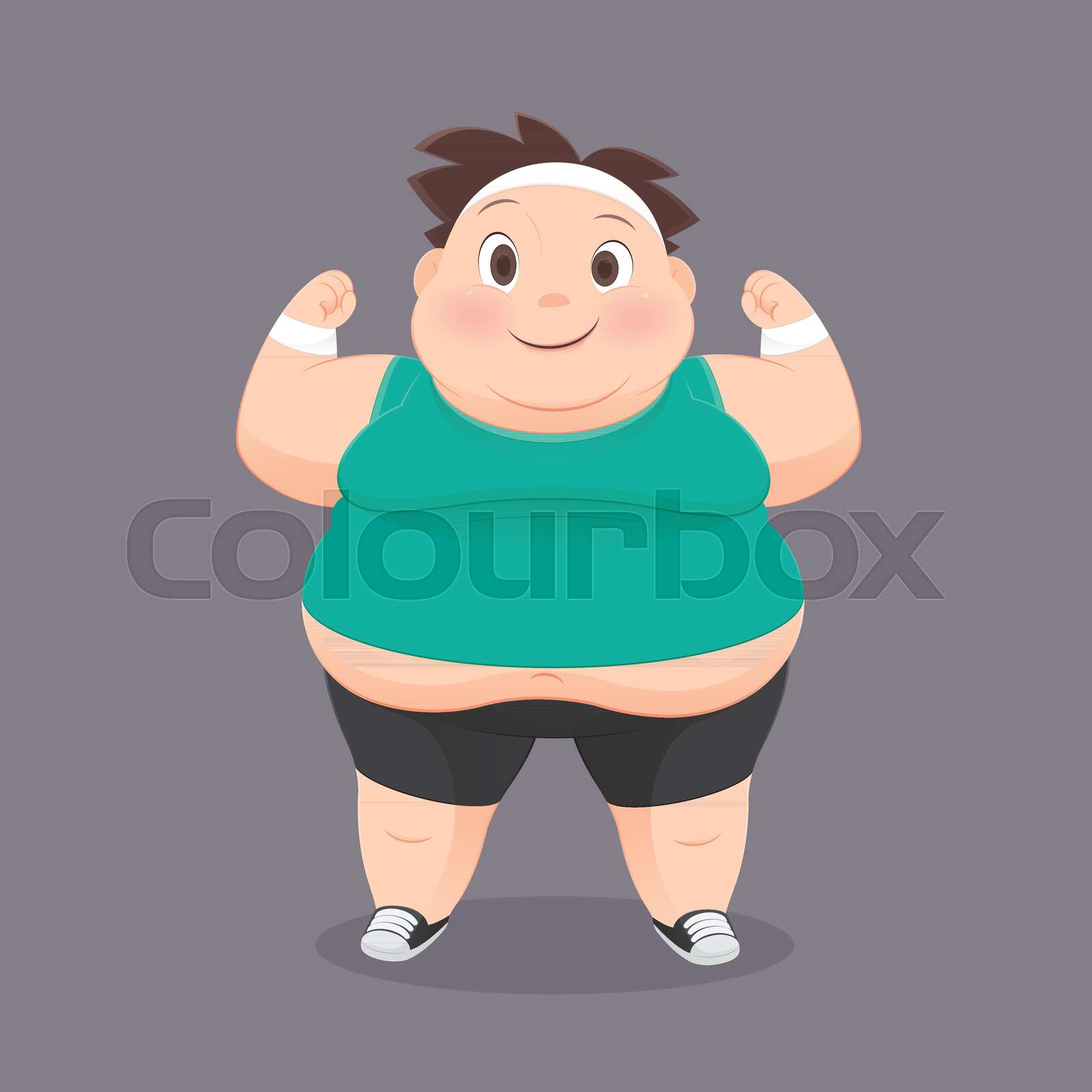 Fat People Exercising Cartoon