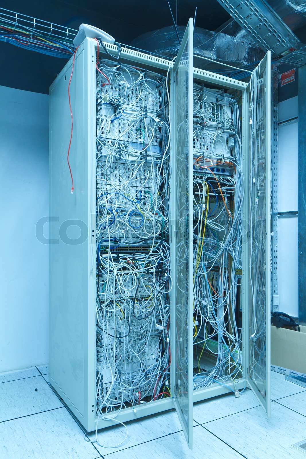 server room filled with with racks | Stock image | Colourbox