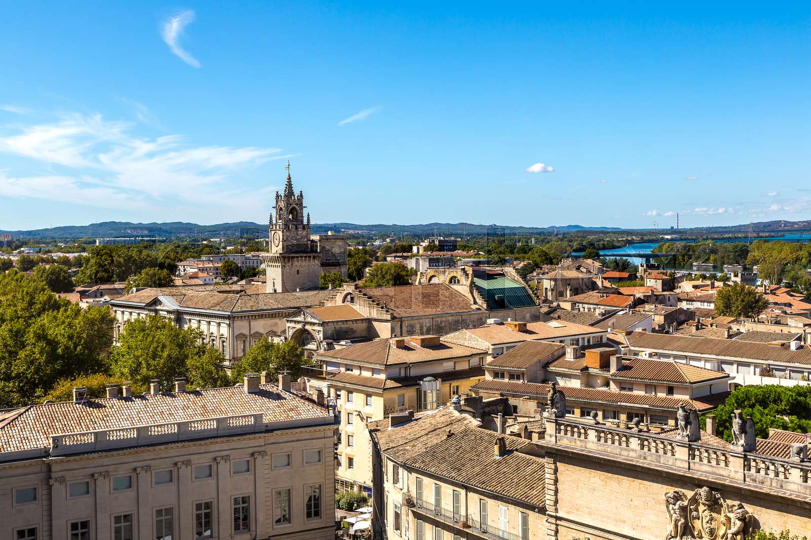 Panoramic aerial view of Avignon | Stock image | Colourbox