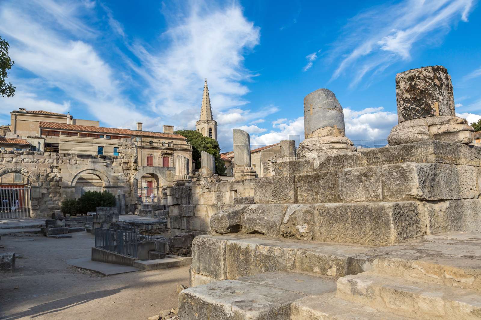 Roman amphitheatre in Arles, France | Stock image | Colourbox
