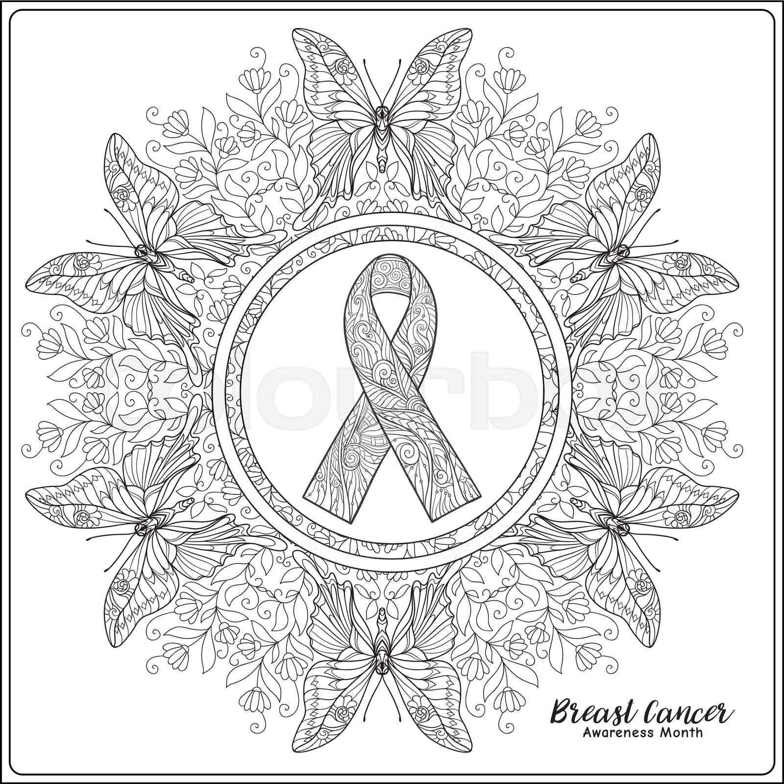 Cancer Awareness Coloring Pages