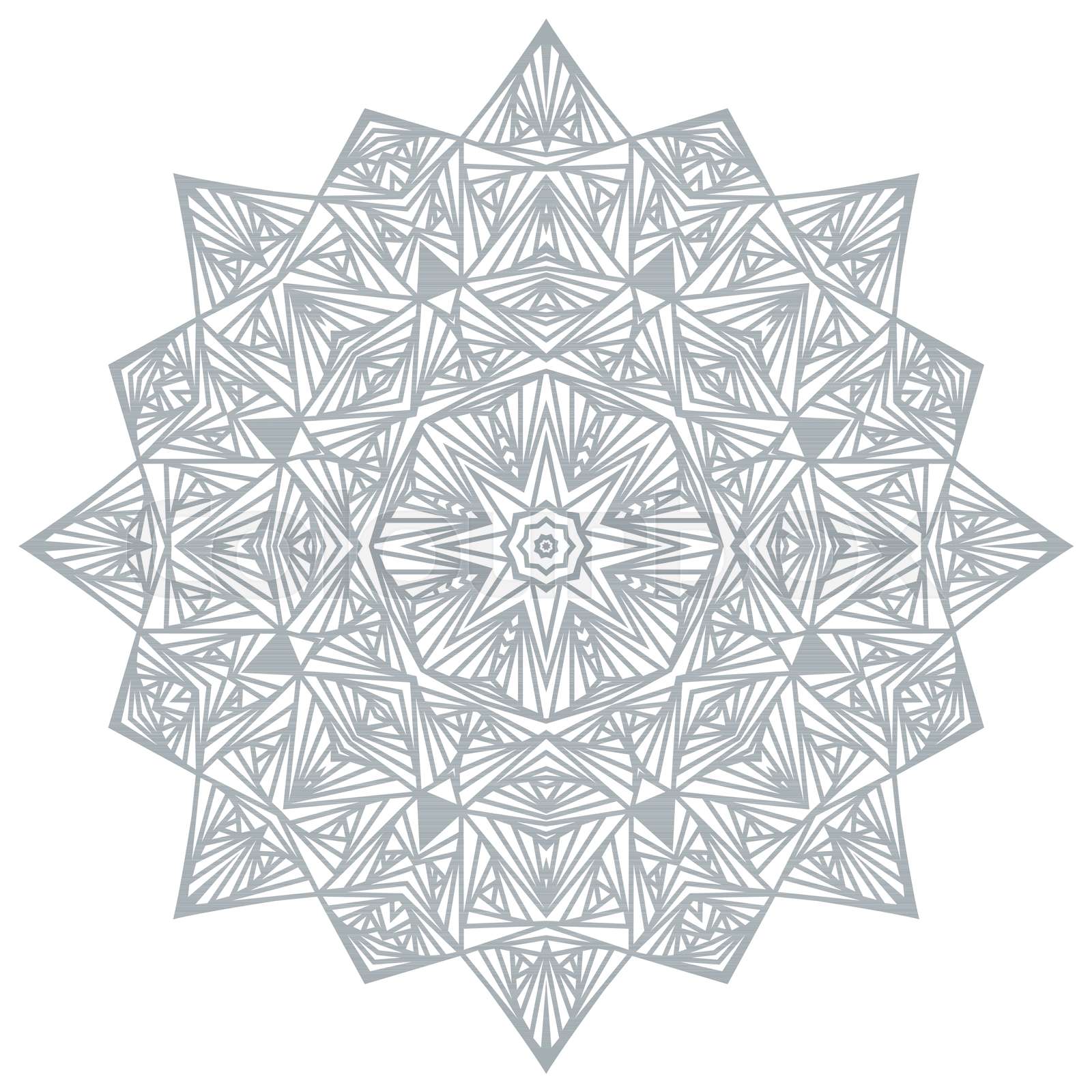 Graphic round decorative pattern. | Stock vector | Colourbox