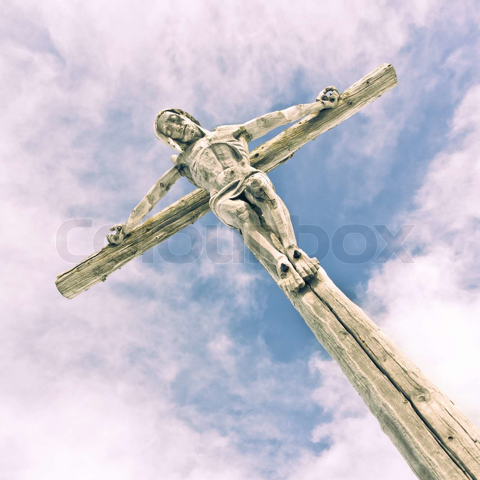 Kreuzigung - Jesus auf dem Kreuz | Stock Bild | Colourbox
