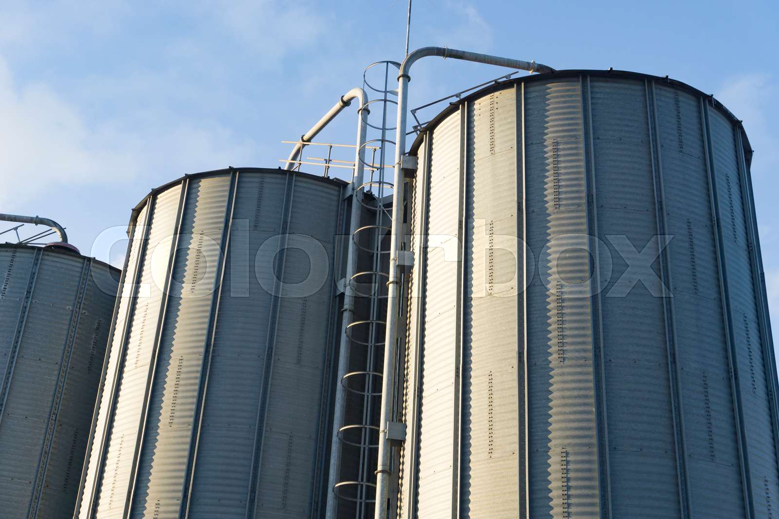 Steel Industrial Silo | Stock image | Colourbox