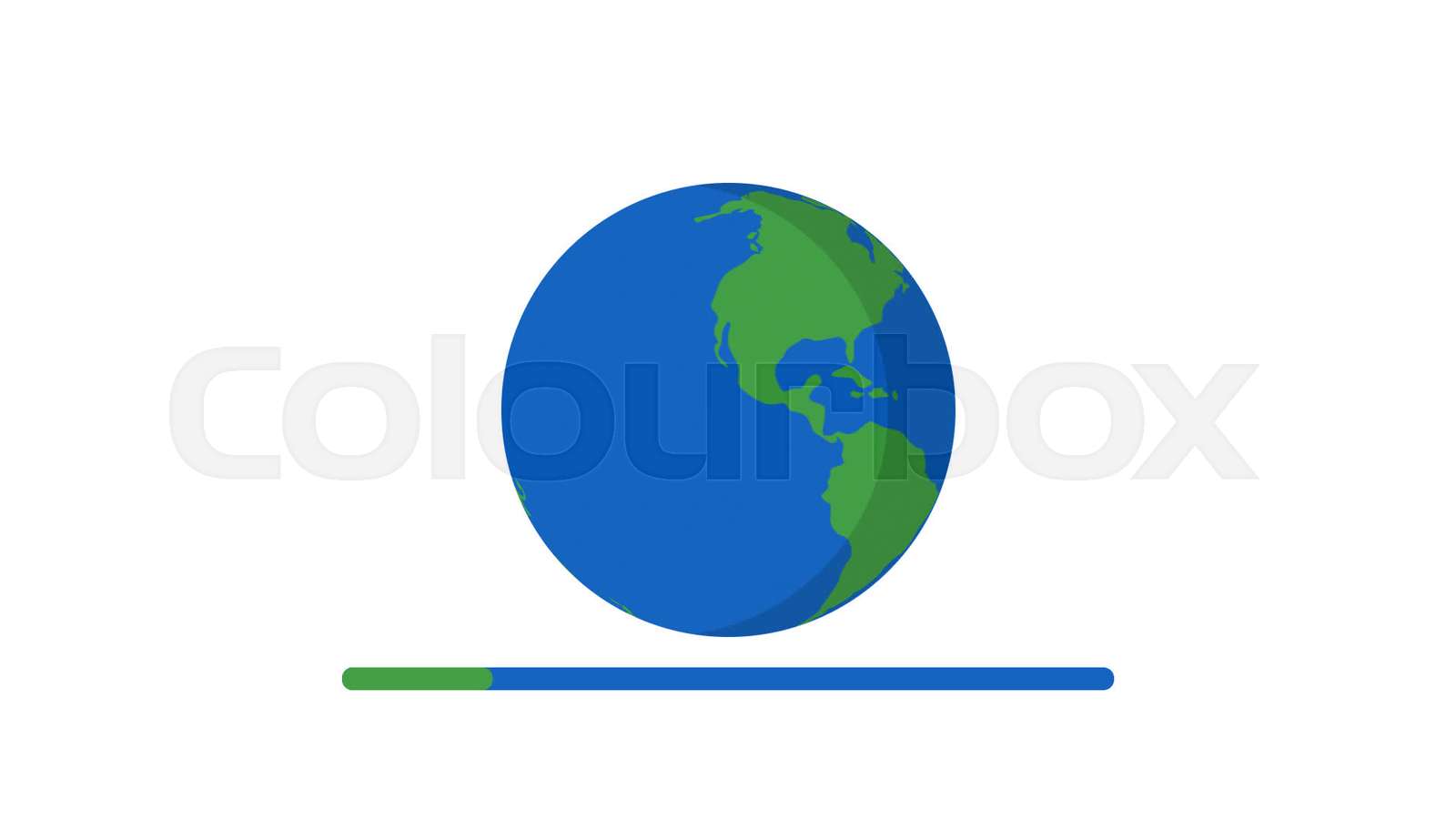 Planet Earth Loading Concept | Stock video | Colourbox