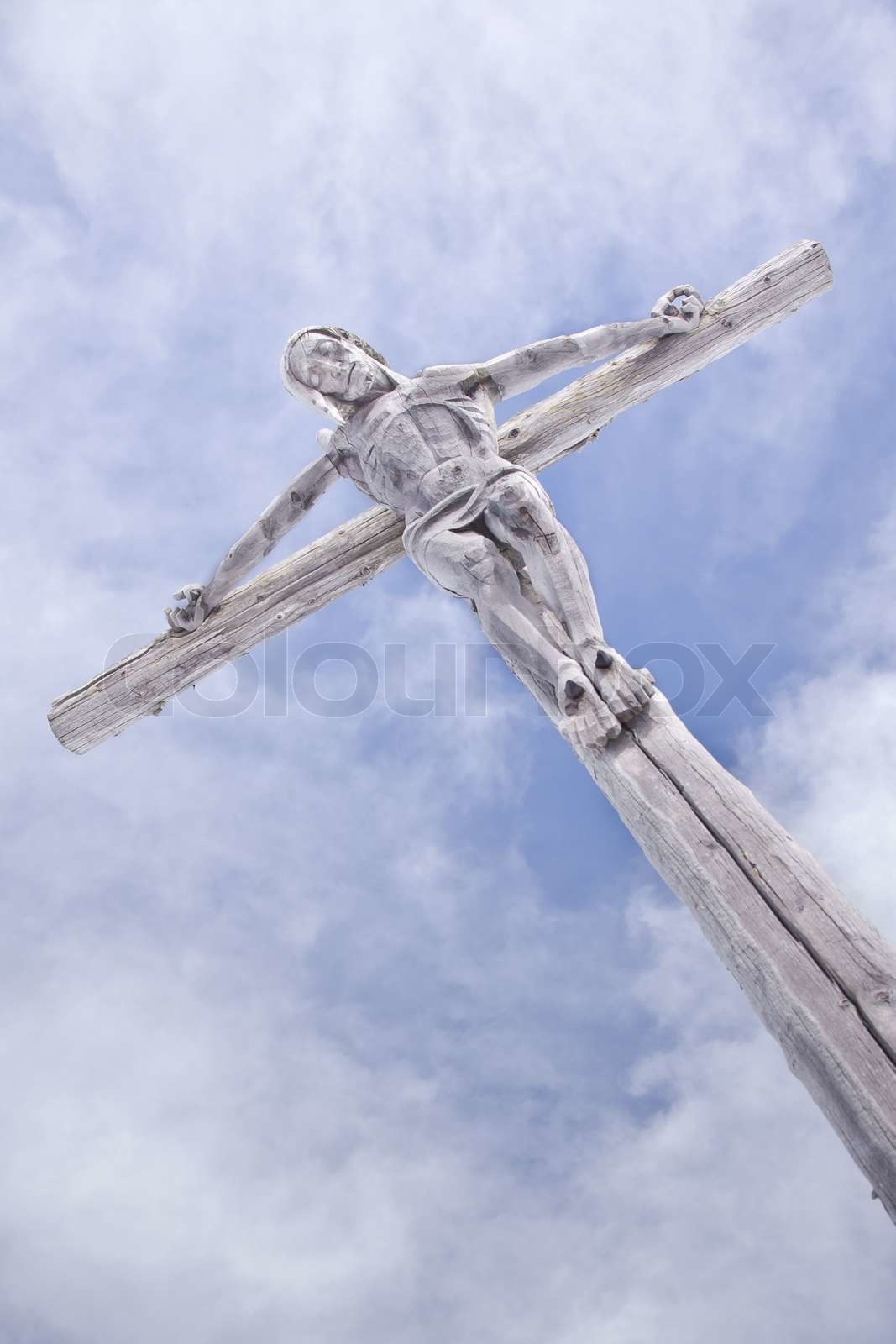 Kreuzigung - Jesus auf dem Kreuz | Stock Bild | Colourbox