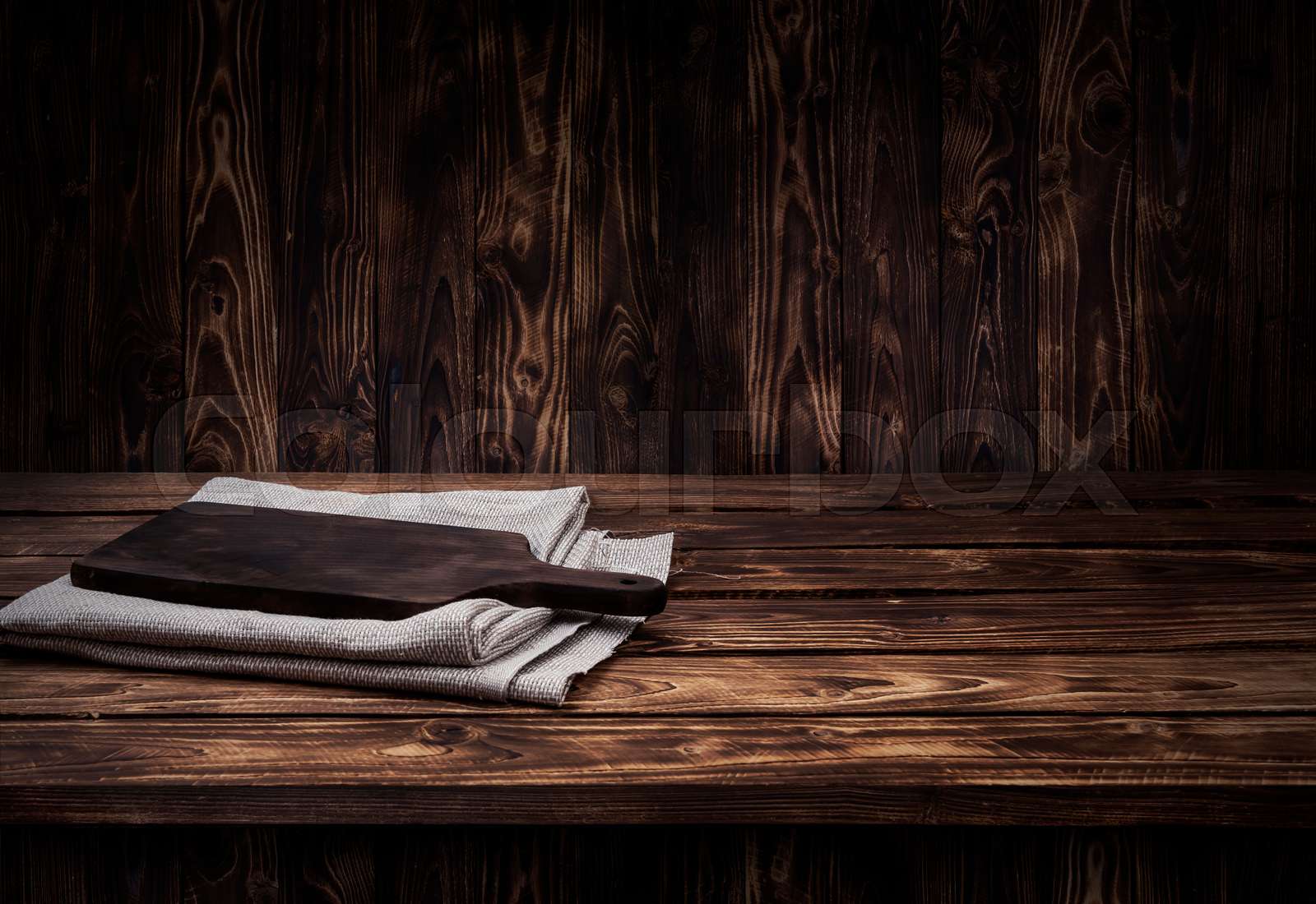 Dark Wood Table Background