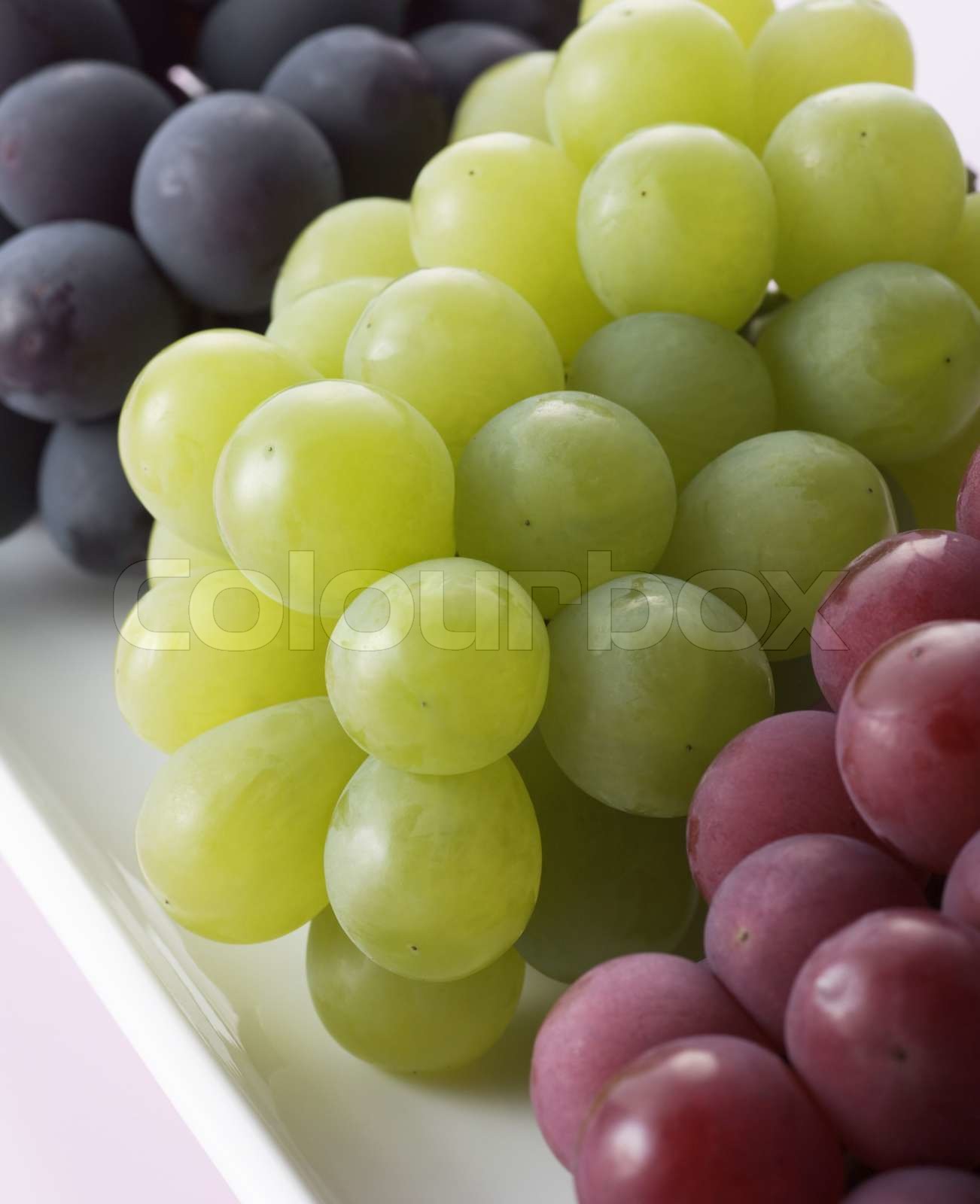Three fresh grapes | Stock image | Colourbox