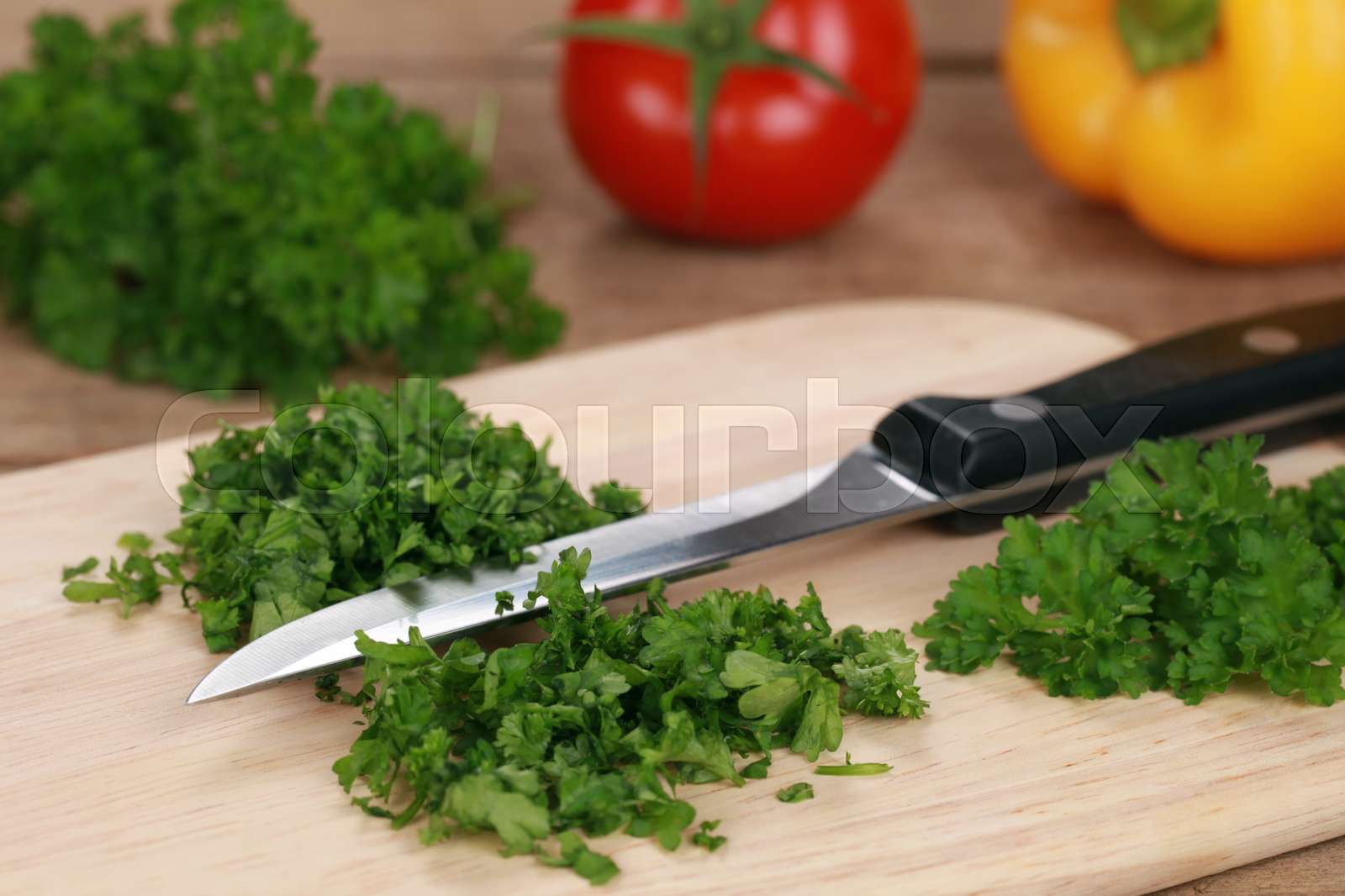 Chopped Parsley Stock Image Colourbox