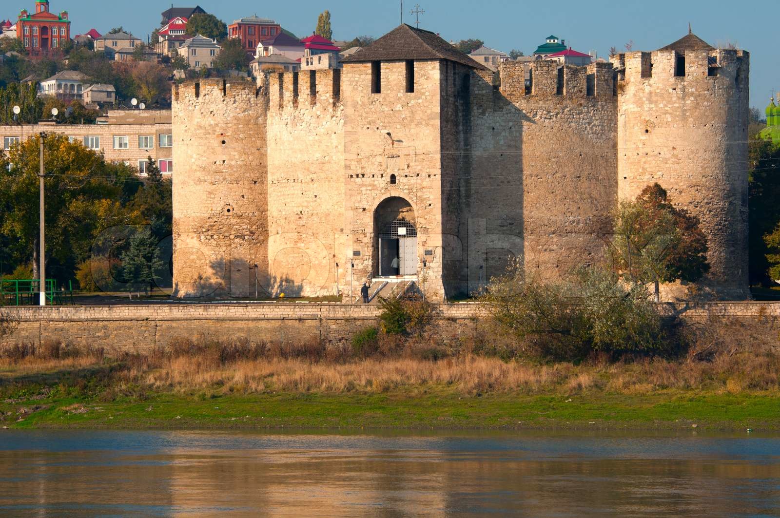landscape of the fortress, the city of Soroca in Moldova | Stock image ...