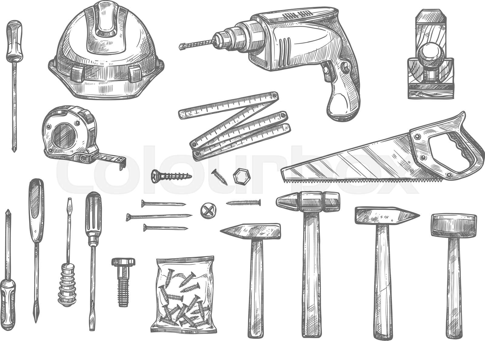 Hand Tool Drawing