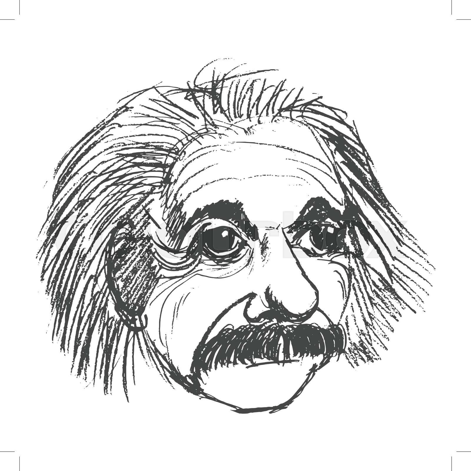 einstein, albert, alt | Stock-Vektor | Colourbox