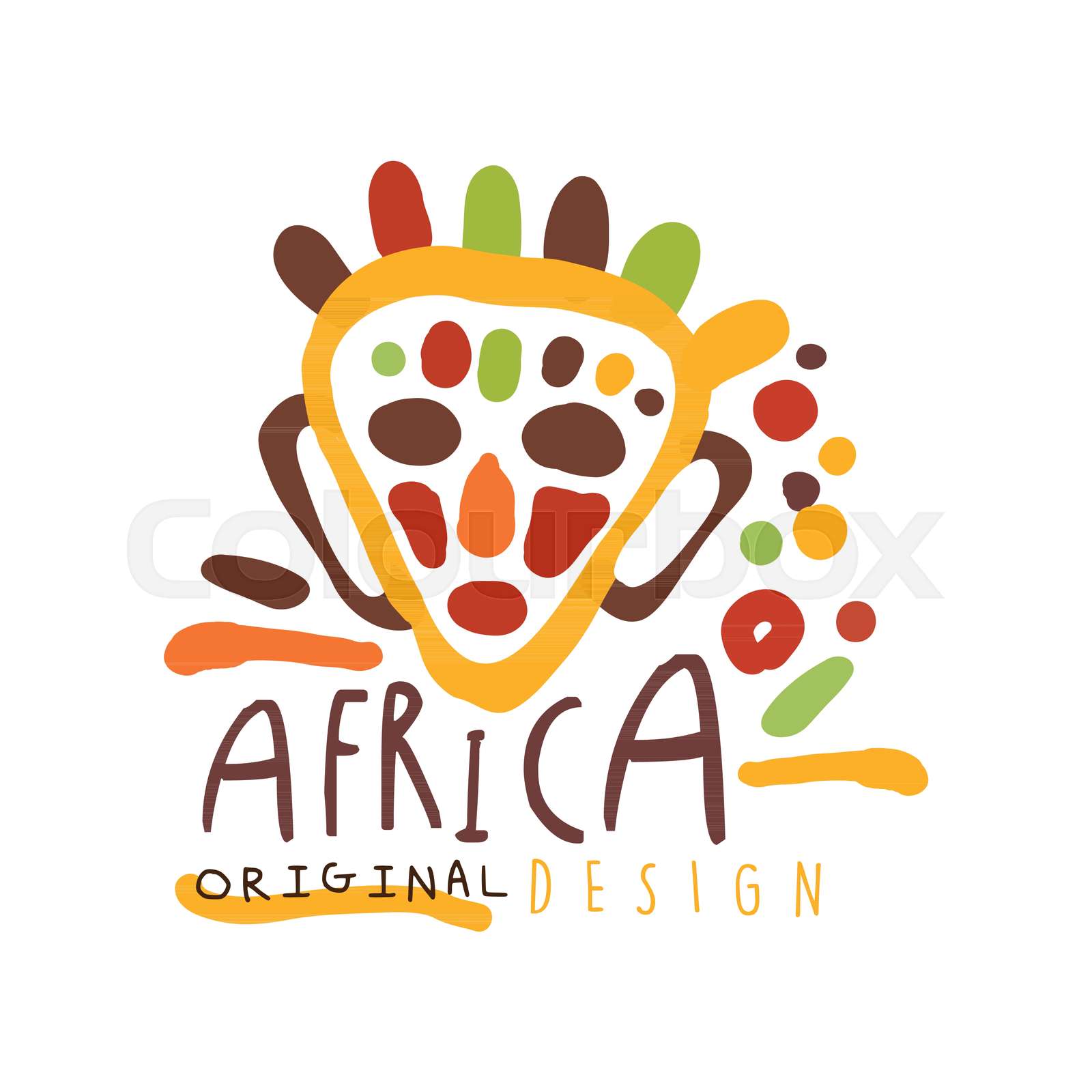 Original african ethnic tribal logo | Stock vector | Colourbox