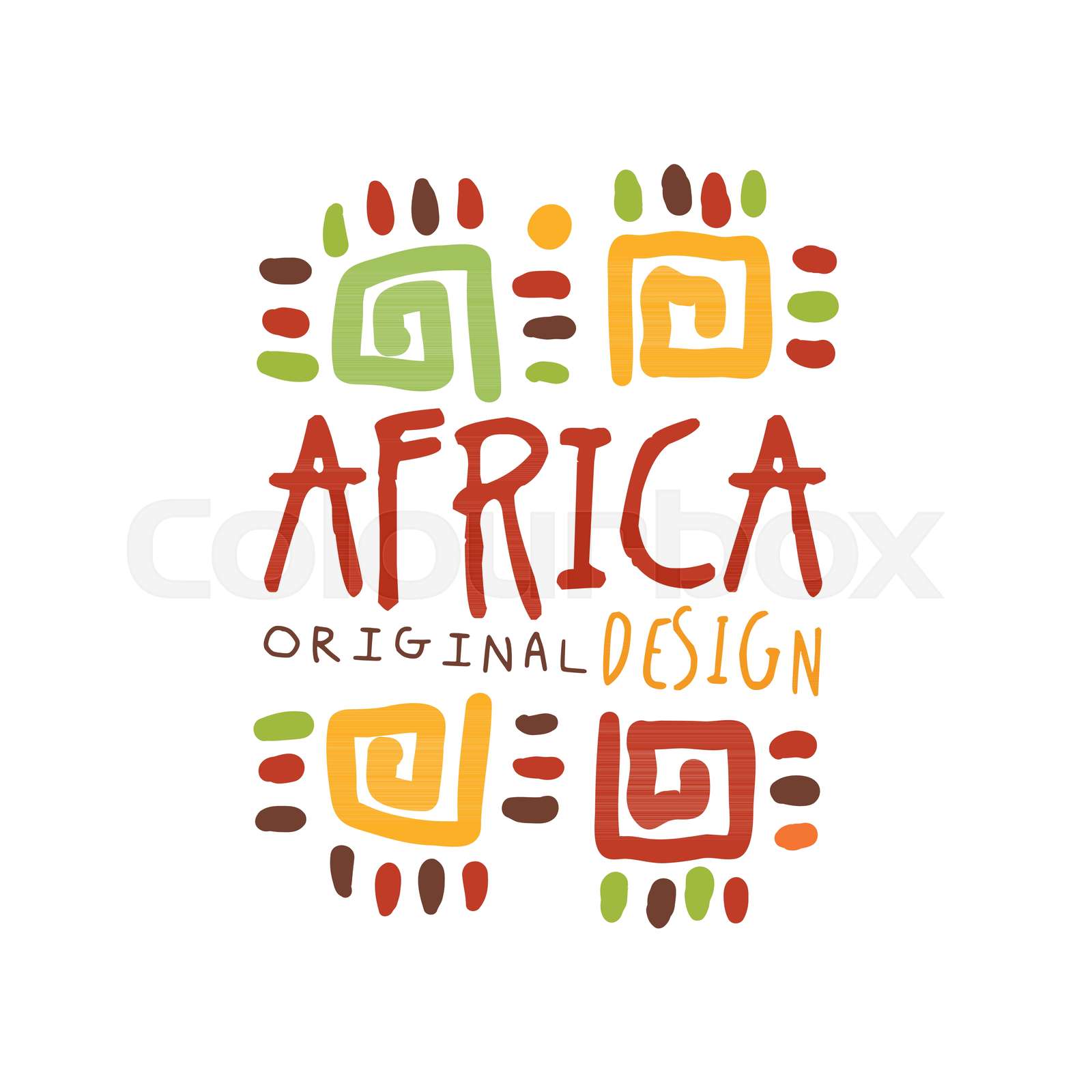 Original african tribal ornamental logo | Stock vector | Colourbox