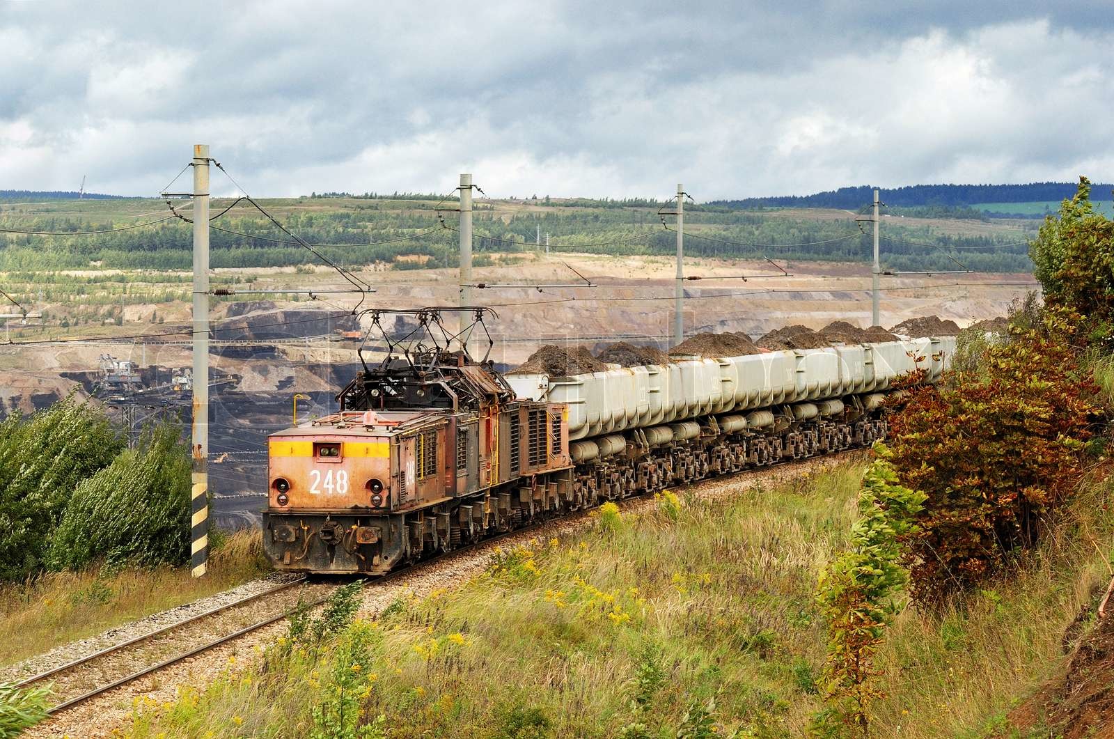 Mining train | Stock image | Colourbox