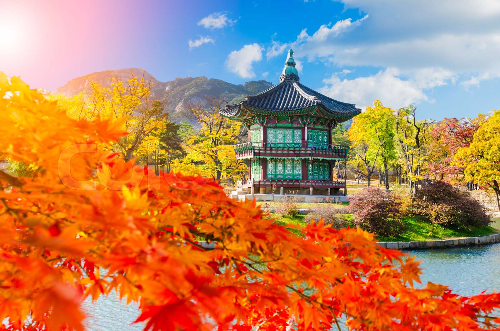 Autumn at Gyeongbokgung Palace,Seoul South Korea. | Stock image | Colourbox