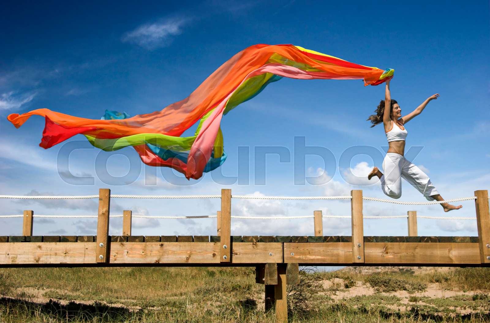 Rainbow woman | Stock image | Colourbox