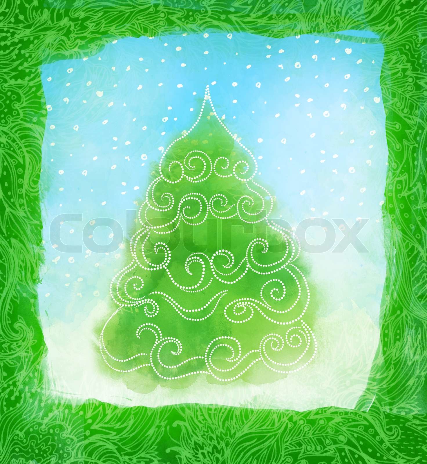 Hand Drawn Christmas Card Design Stock Image Colourbox hand-drawn-christmas-card-design-stock-image-colourbox
