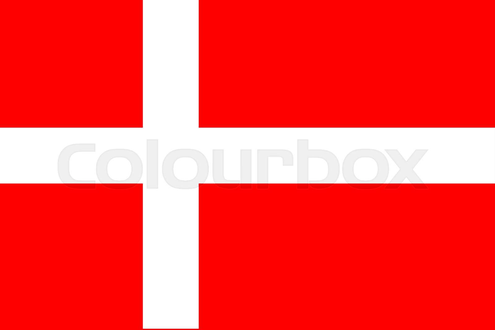 Denmark Flag vector illustration. Denmark Flag. National Flag of ...