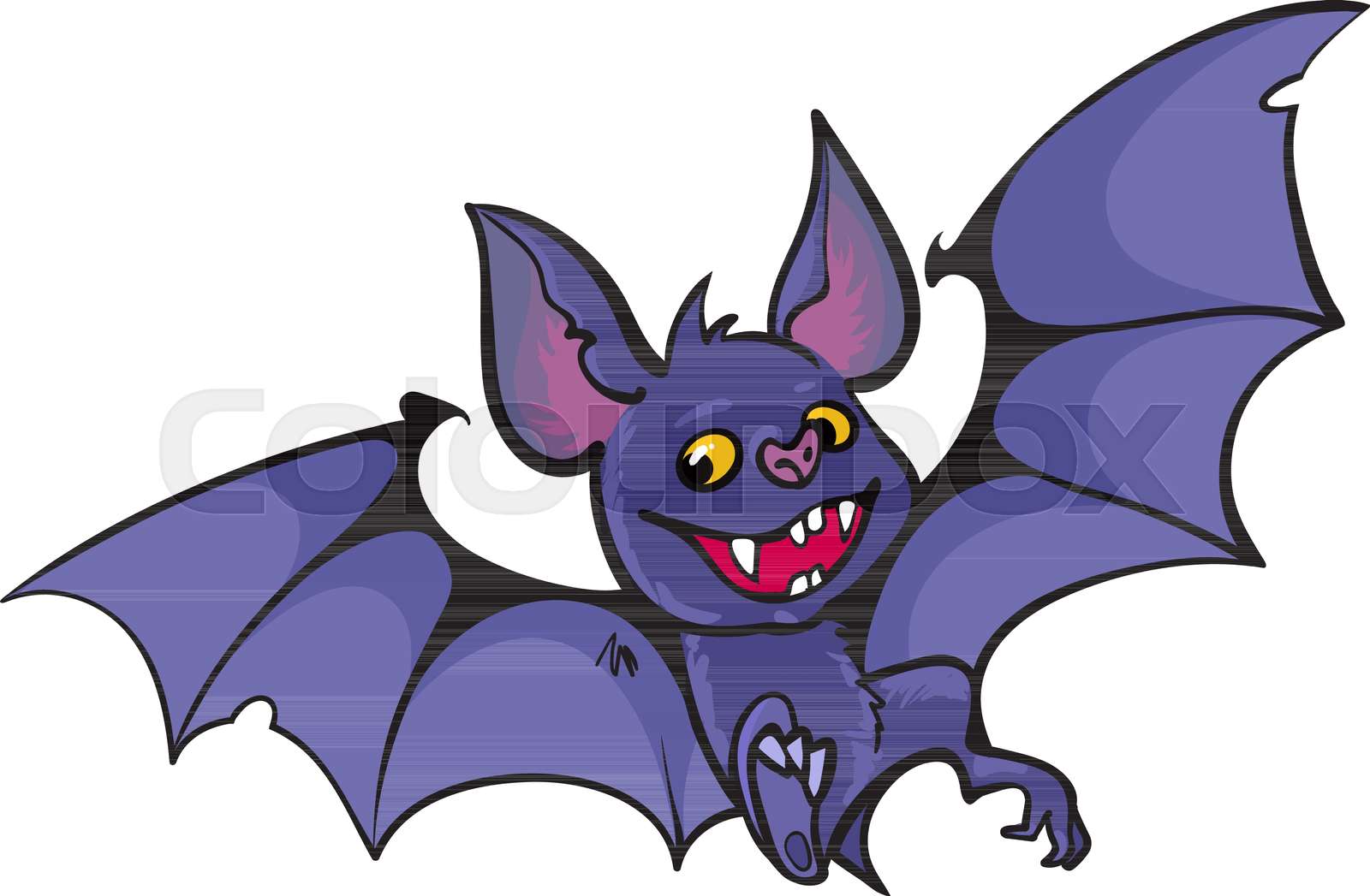 Cute happy vampire bat. | Stock vector | Colourbox