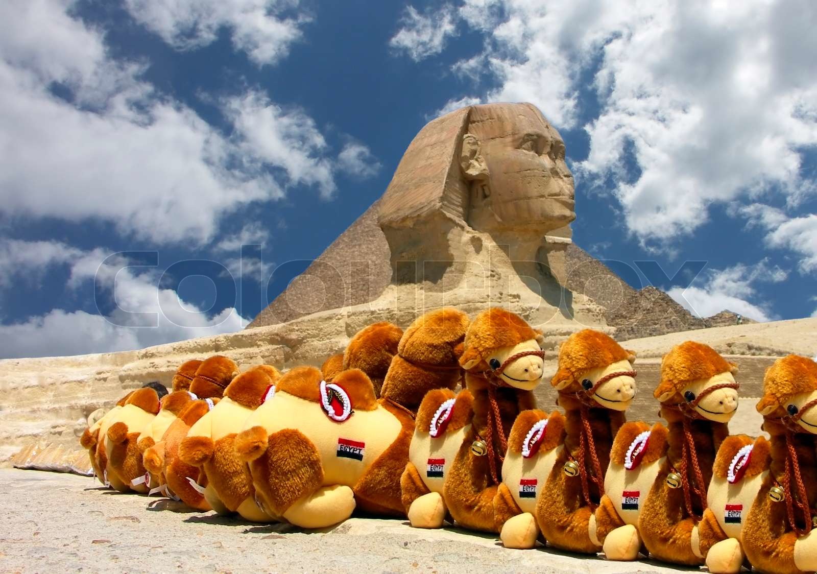 Pyramid, camel and Sphinx at Giza, Cairo | Stock image | Colourbox