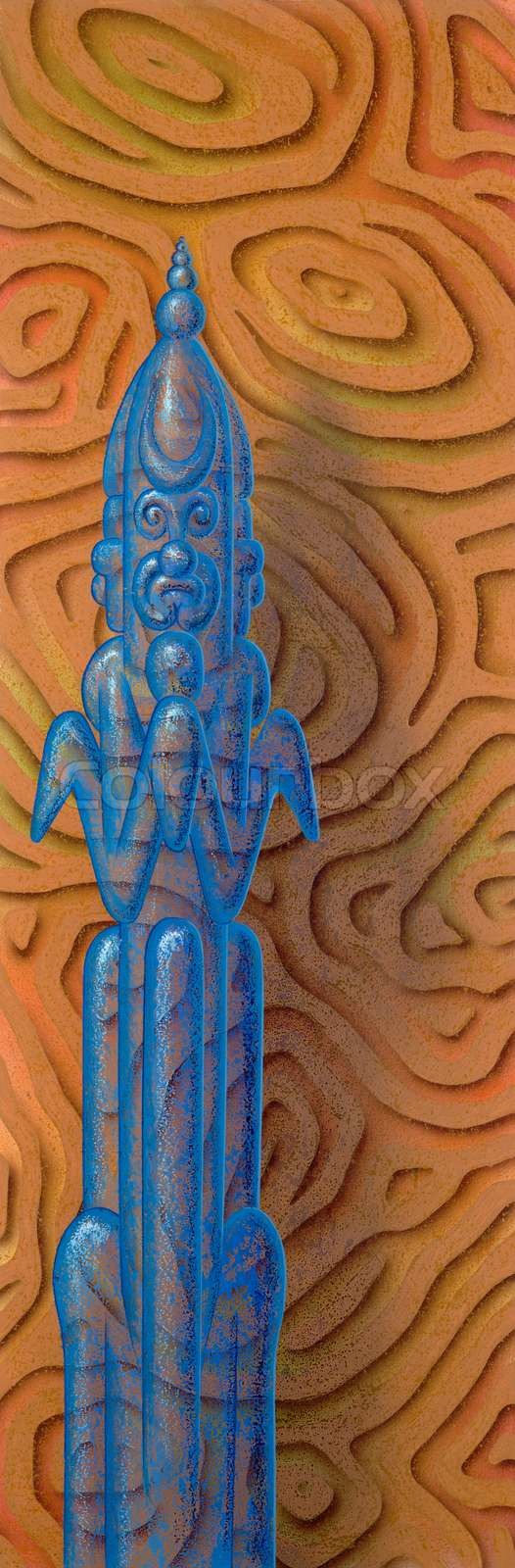 picture painted by me called "the waiting guard", it shows a archaic ...