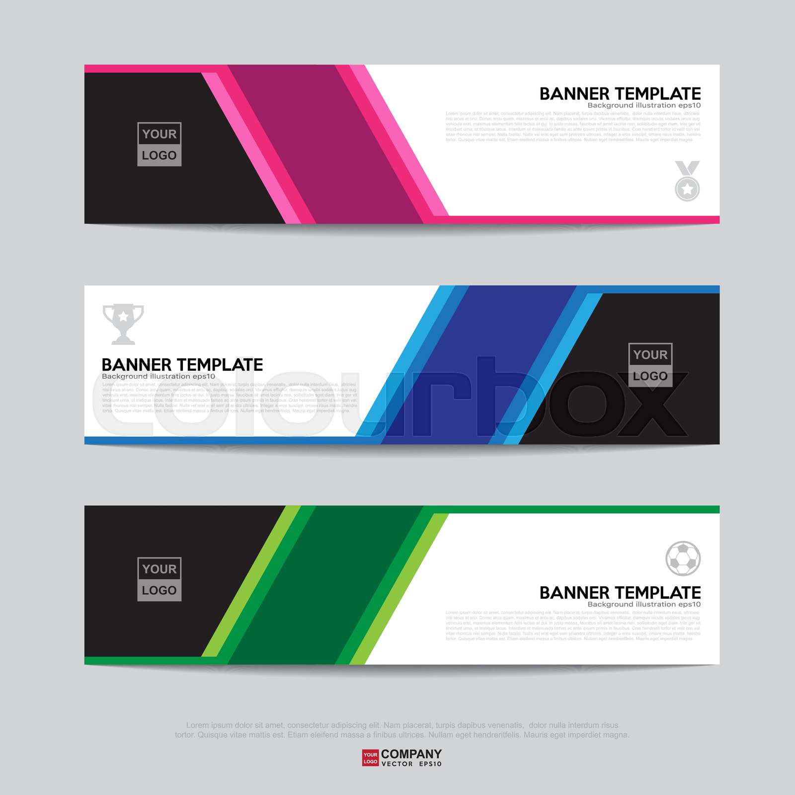 Banner design for business presentation | Stock vector | Colourbox