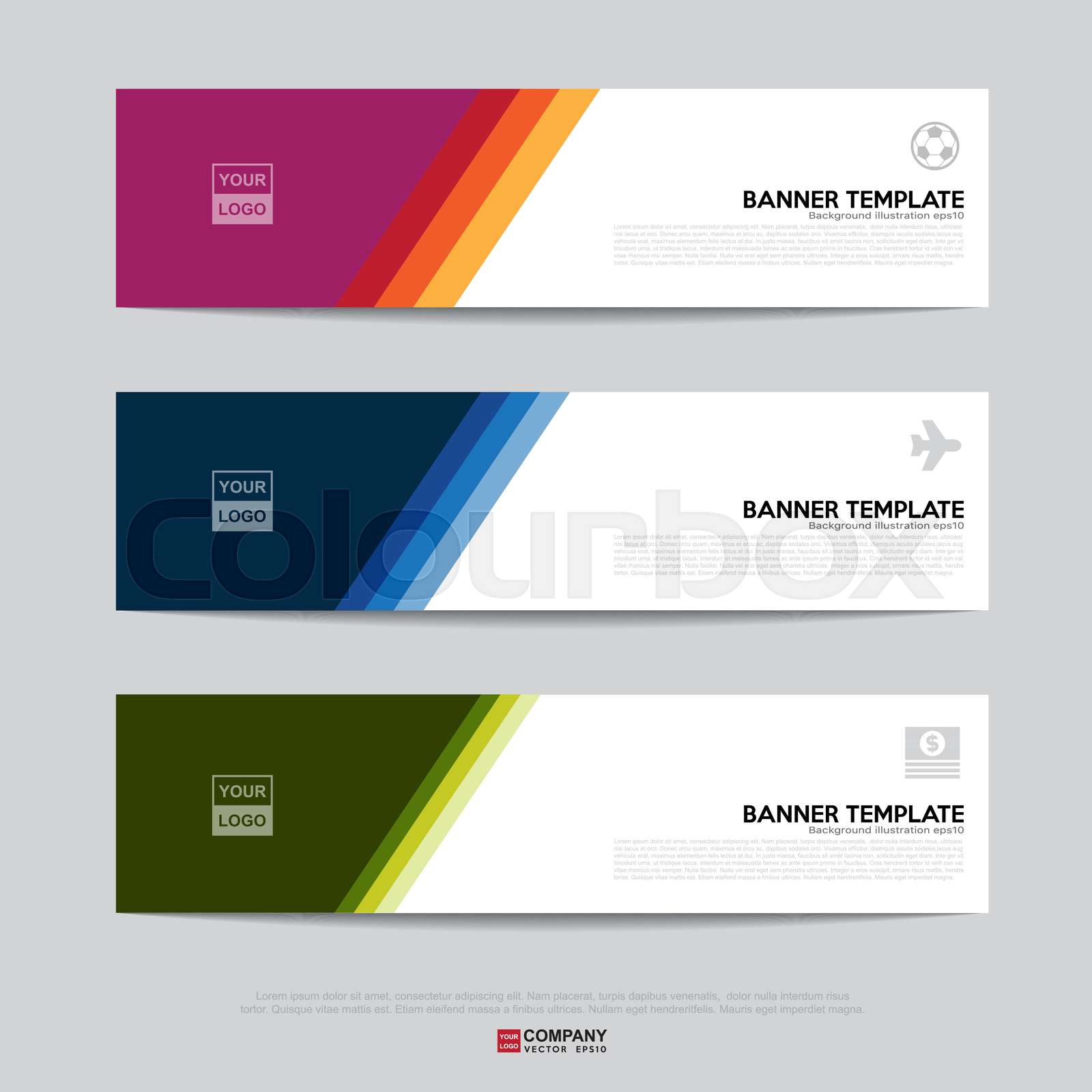 Banner design for business presentation | Stock vector | Colourbox