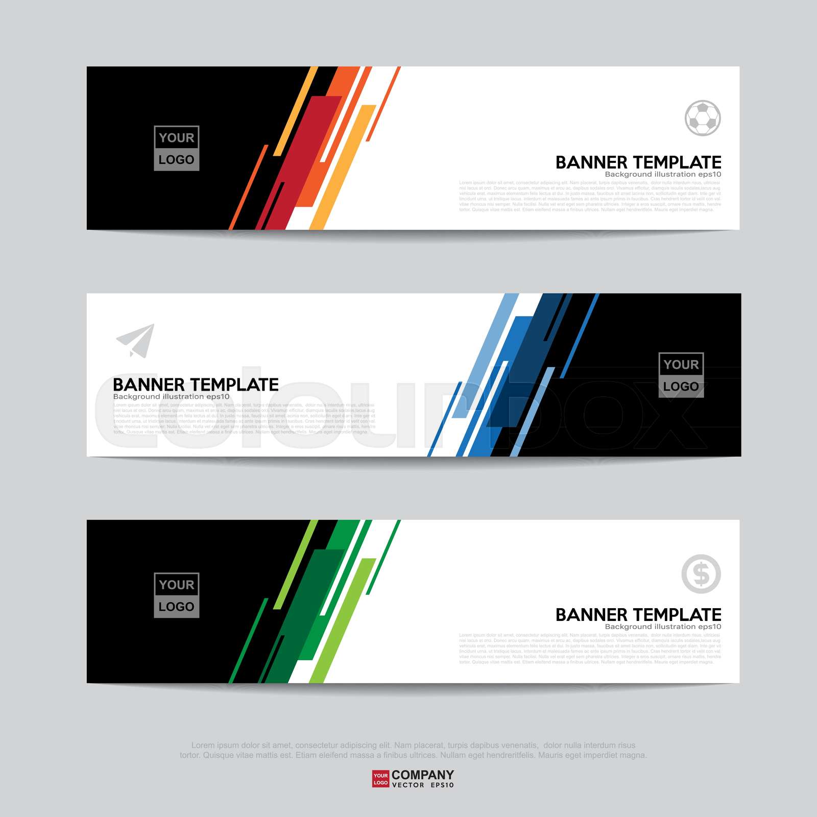 Banner design for business presentation | Stock vector | Colourbox