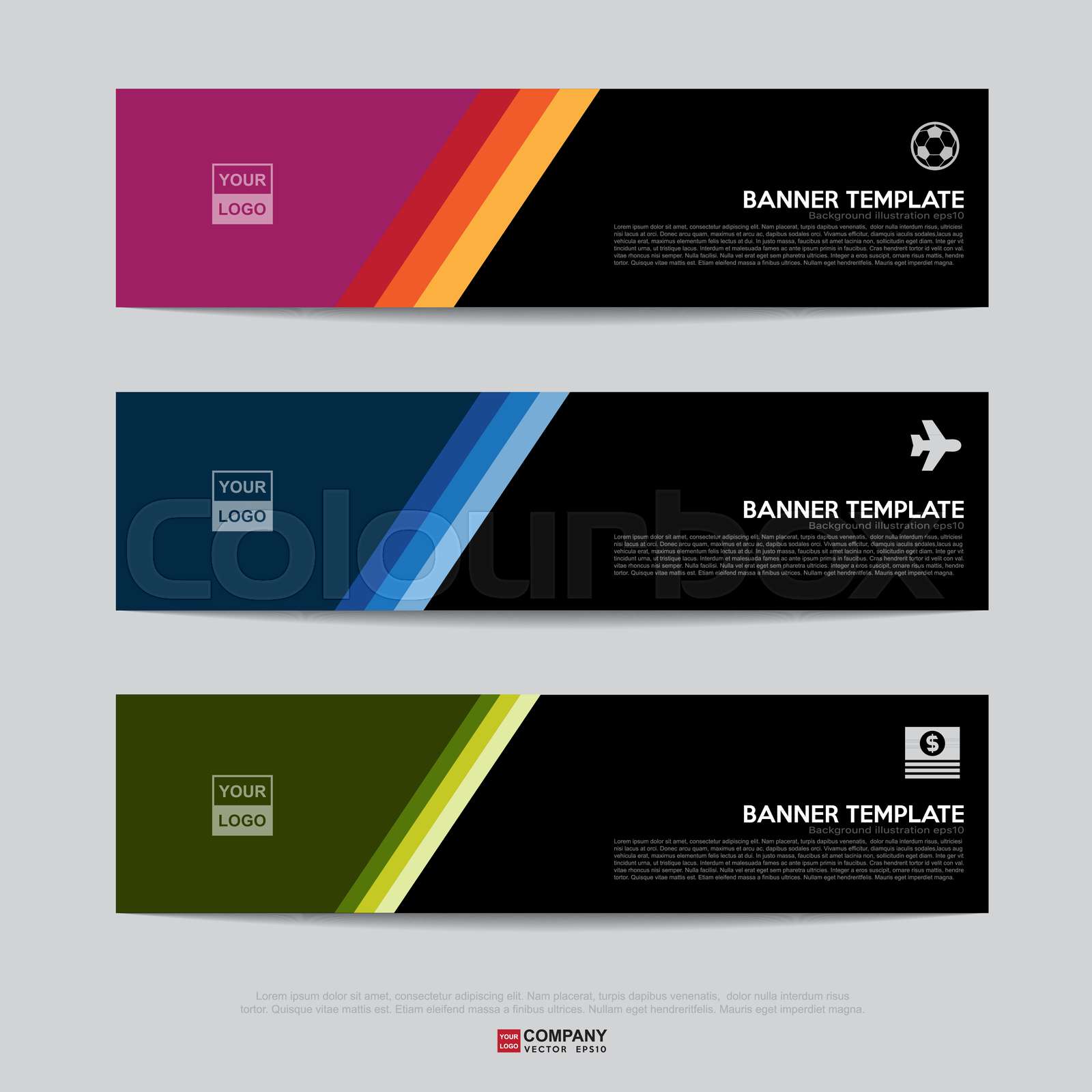 Banner design for business presentation | Stock vector | Colourbox