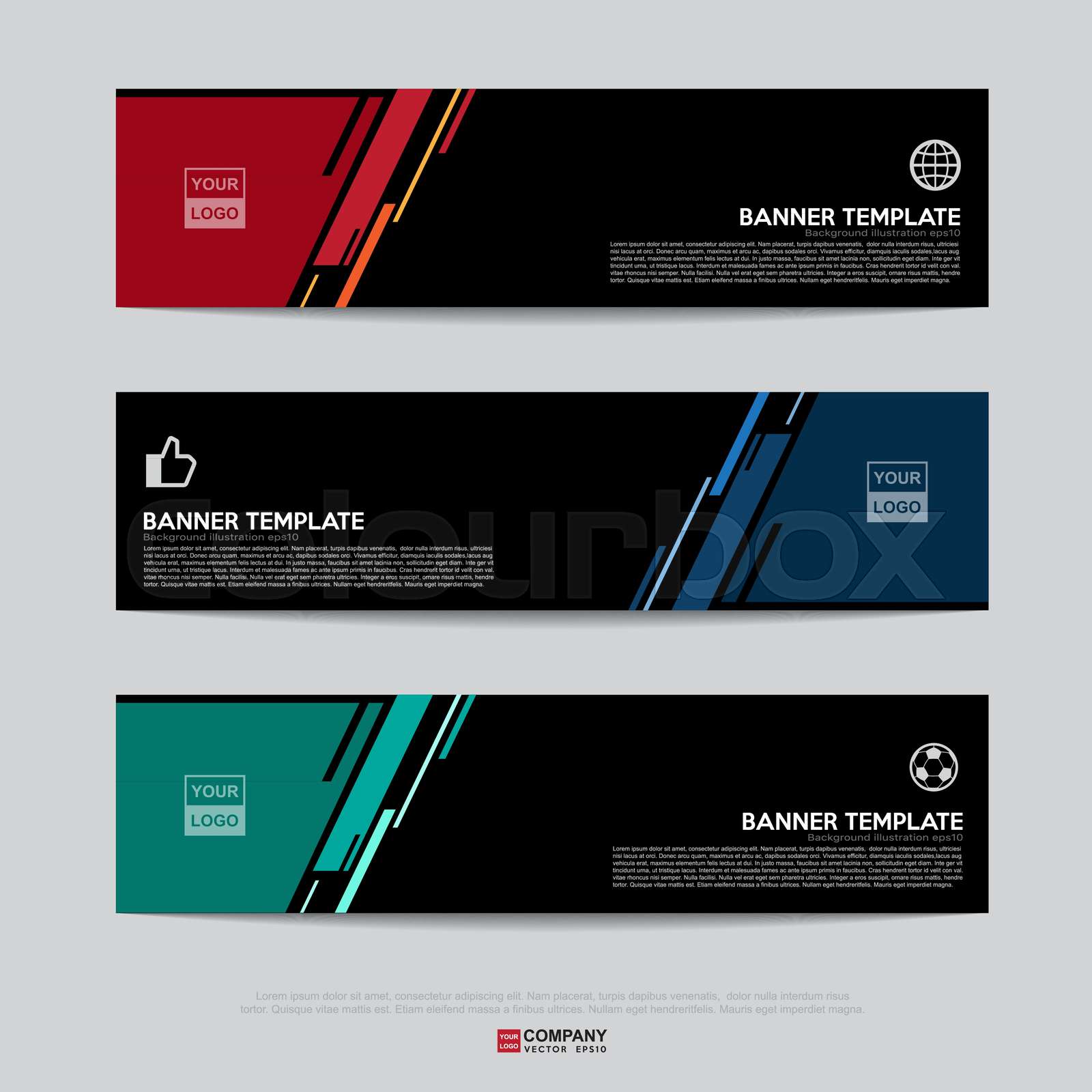 Banner design for business presentation | Stock vector | Colourbox