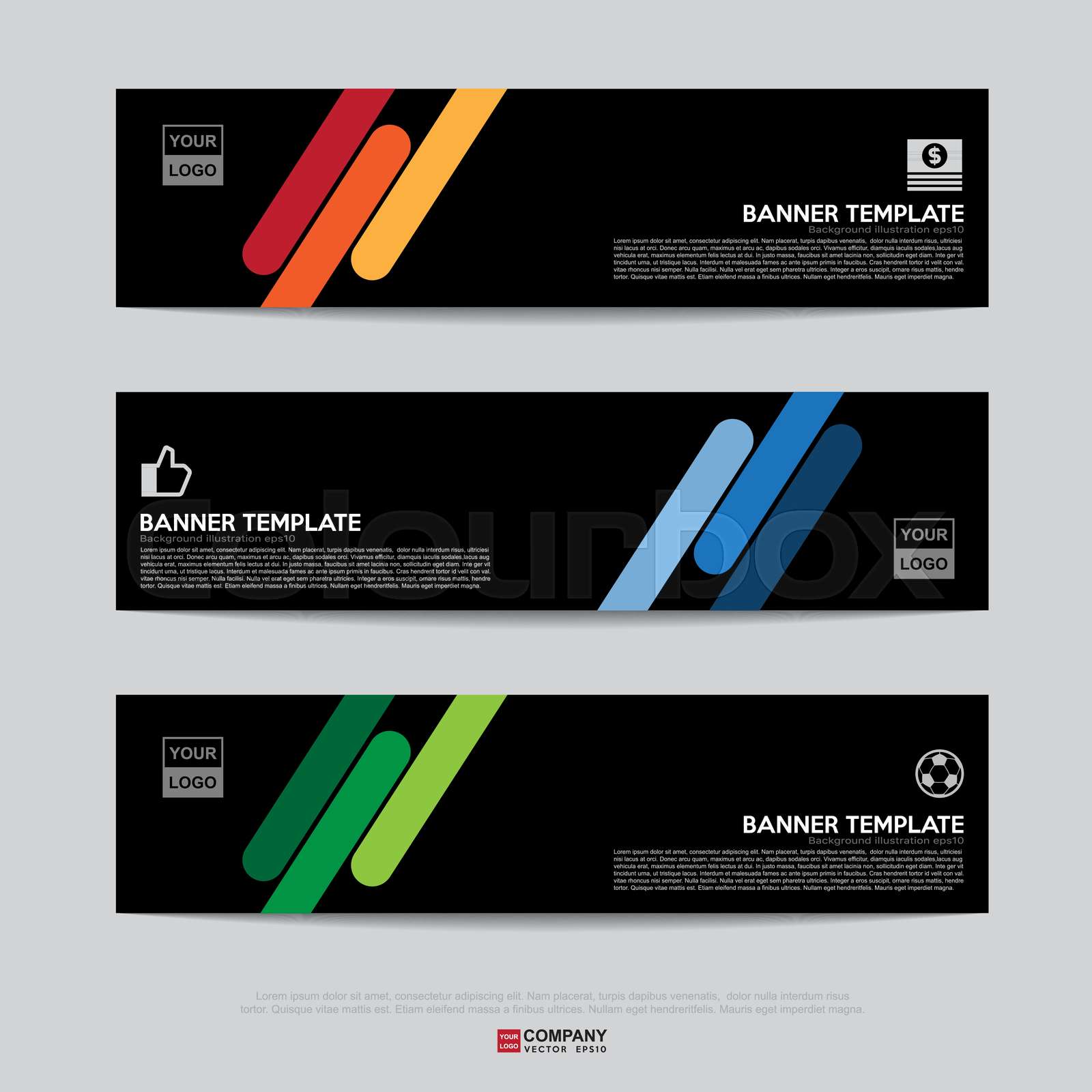 Banner design for business presentation | Stock vector | Colourbox