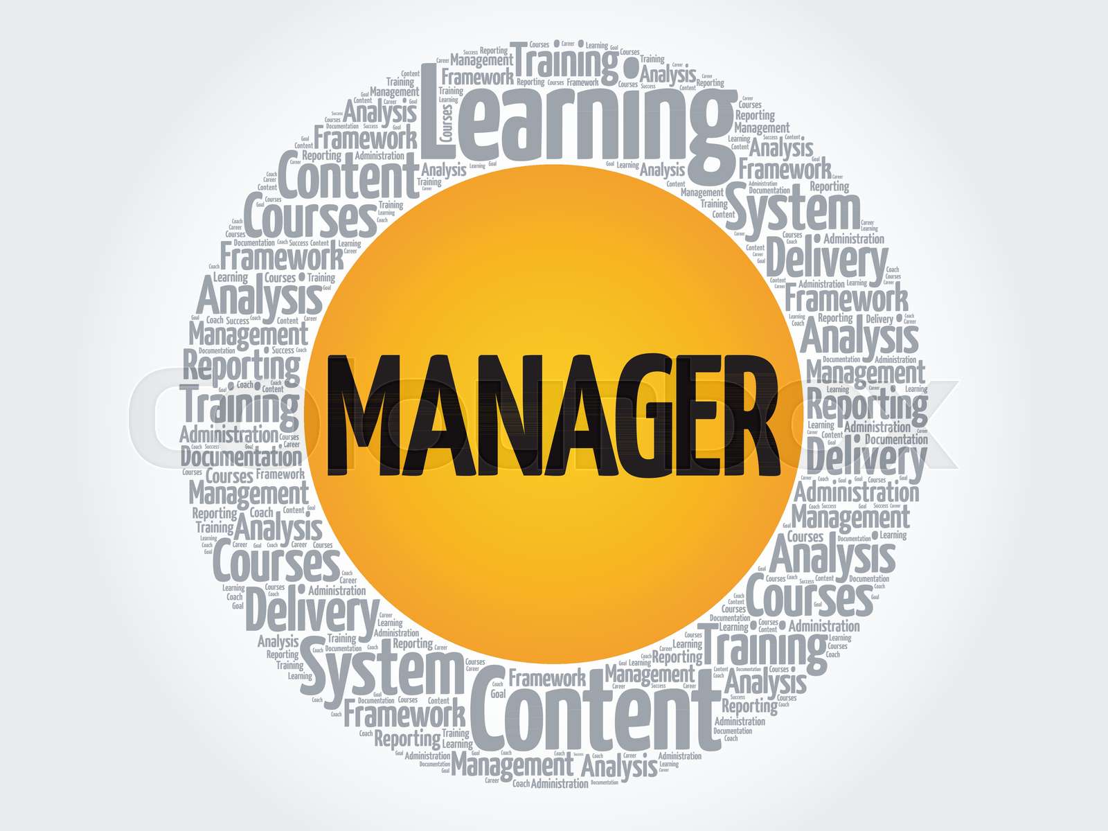 Manager circle stamp | Stock vector | Colourbox