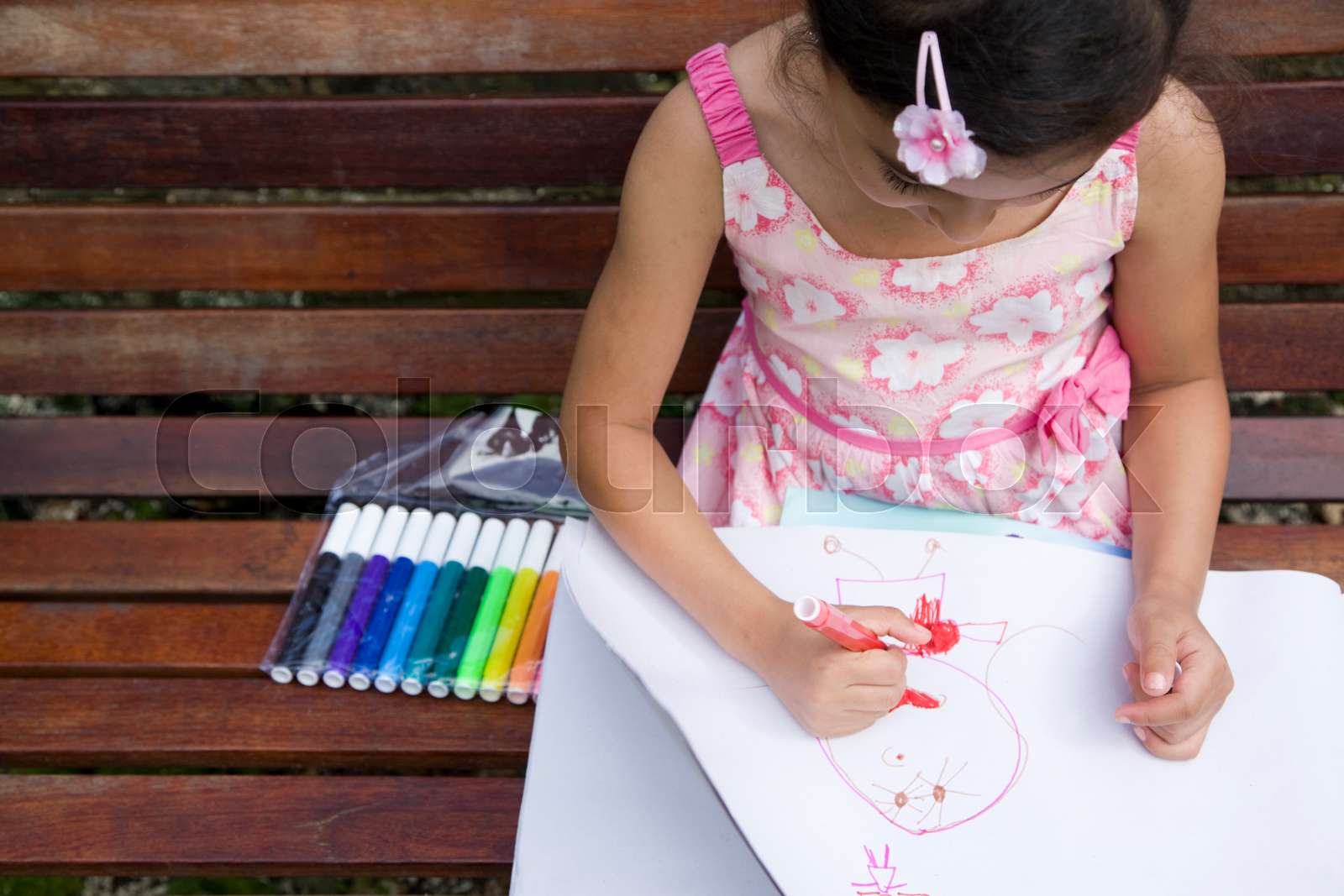 Child drawing | Stock image | Colourbox