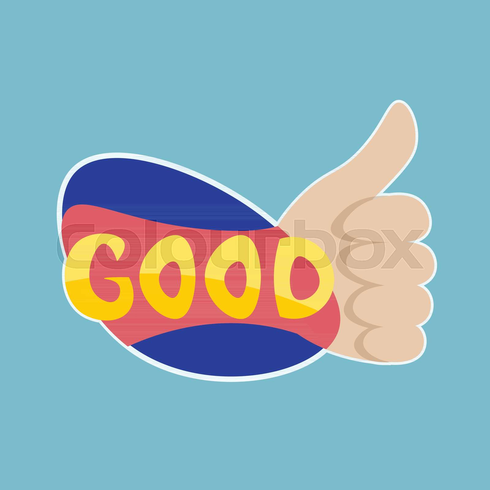 Good Sticker Social Media Network Message Badges Design | Stock vector ...