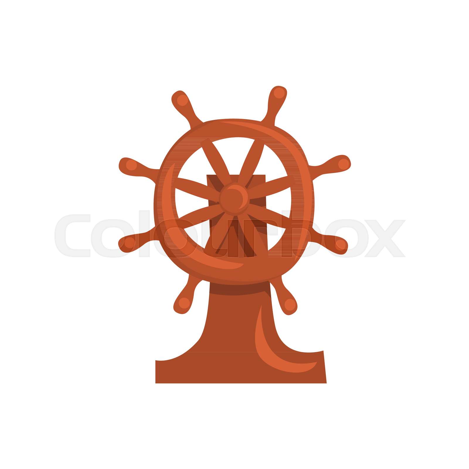 Pirate Ship Steering Wheel Cartoon