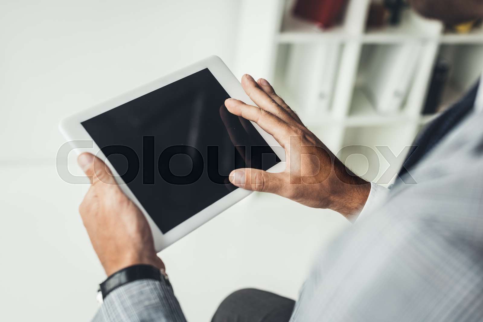 using tablet | Stock image | Colourbox