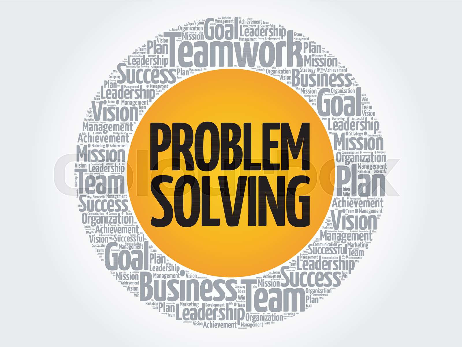 Problem Solving circle | Stock vector | Colourbox
