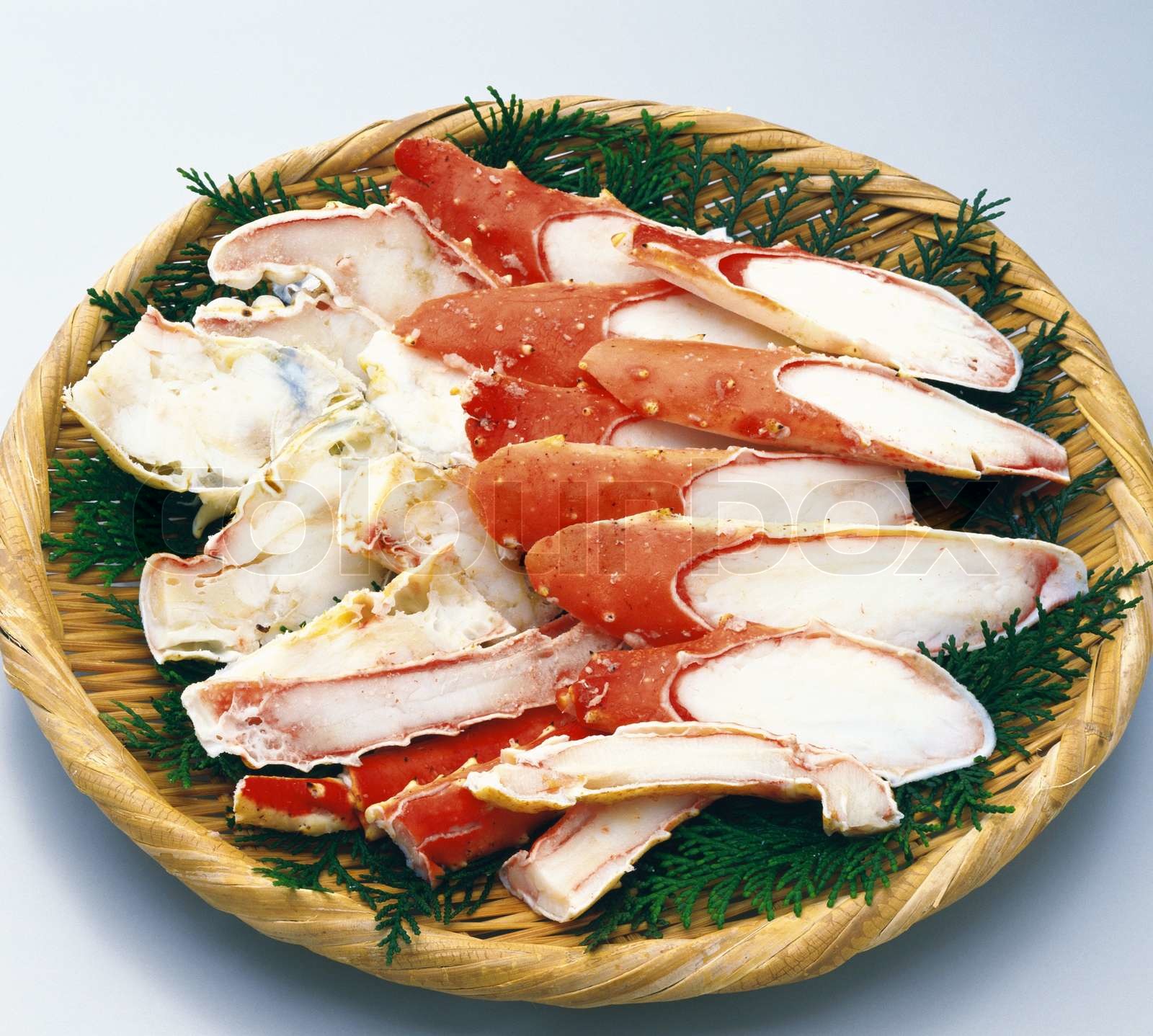 prepared Alaskan king carb legs | Stock image | Colourbox