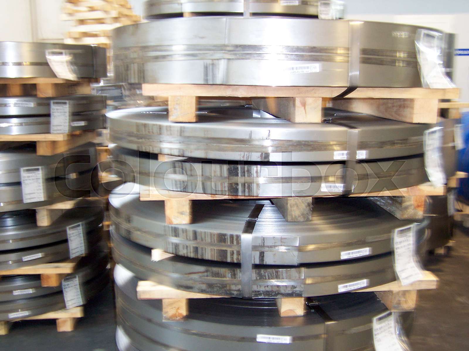 Metal coils plant | Stock image | Colourbox