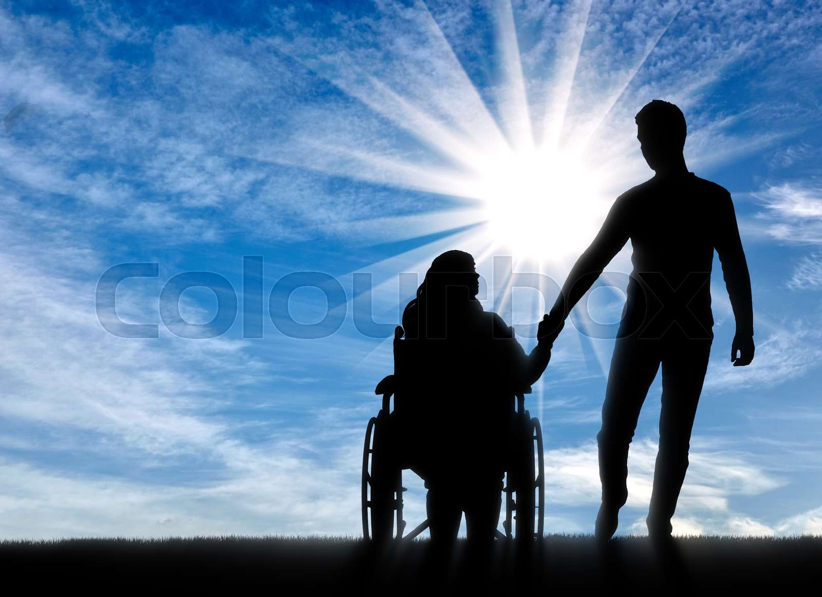 Concept of helping people with disabilities | Stock image | Colourbox