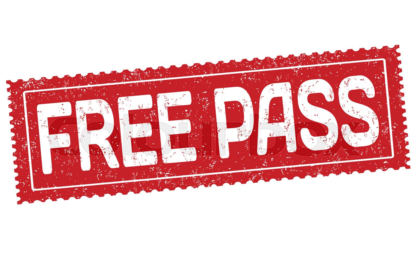 Free pass sign or stamp | Stock vector | Colourbox