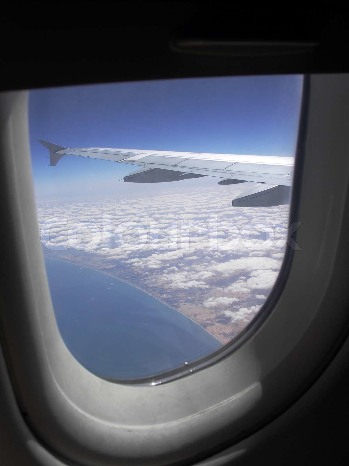 Boeing 737-400 - Blick aus dem Fenster | Stock Bild | Colourbox