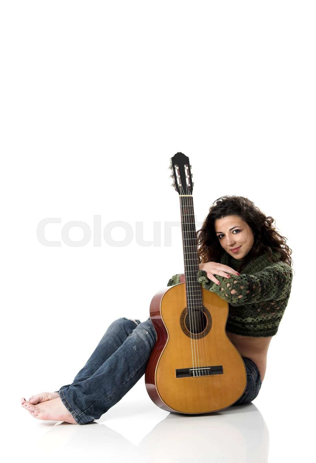 Playing guitar | Stock image | Colourbox