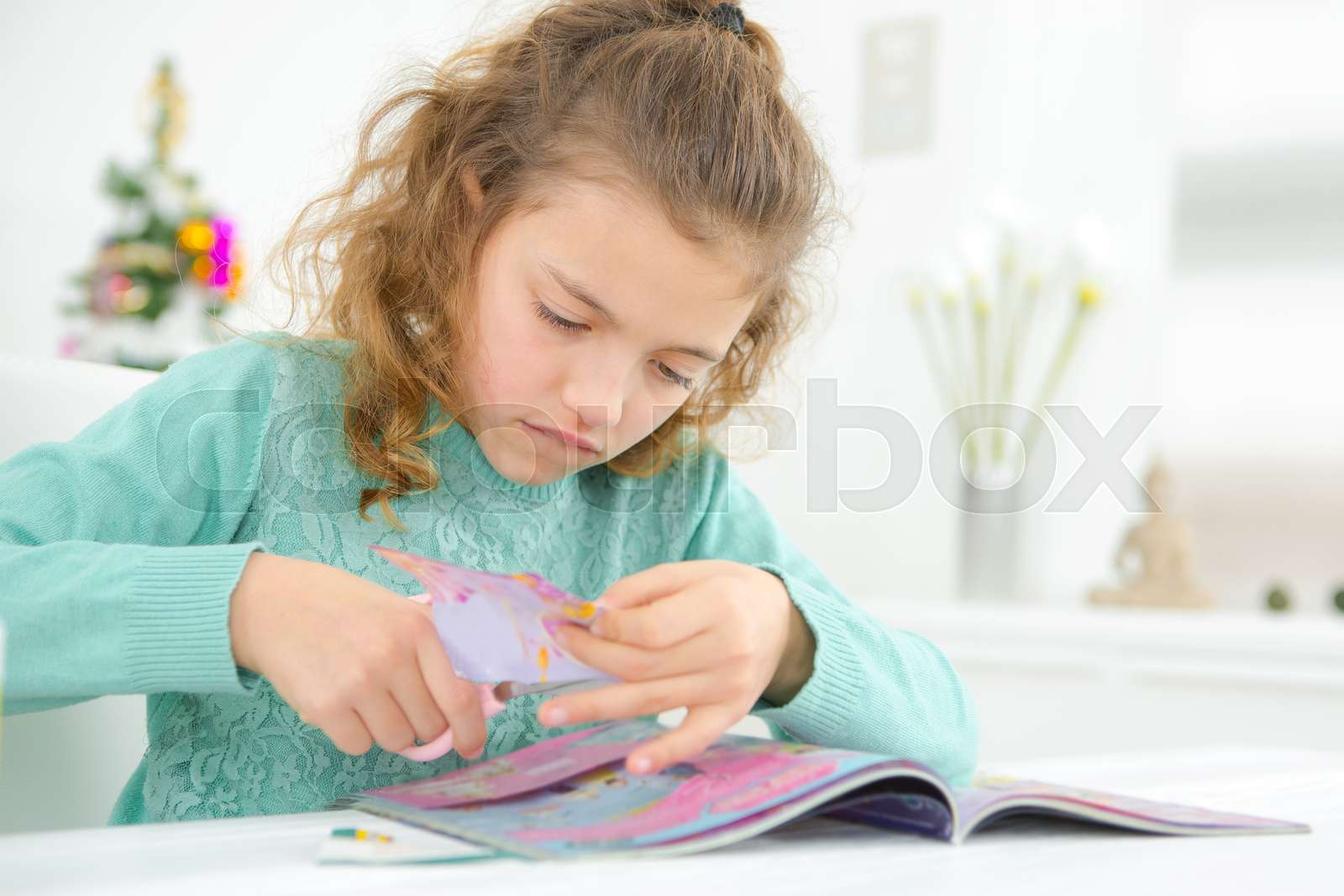 Creative little girl | Stock image | Colourbox