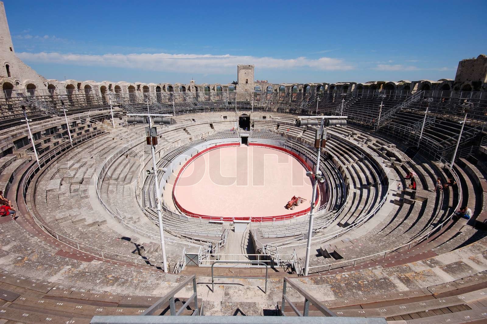 Ancient roman amphitheater in Arles, France | Stock image | Colourbox