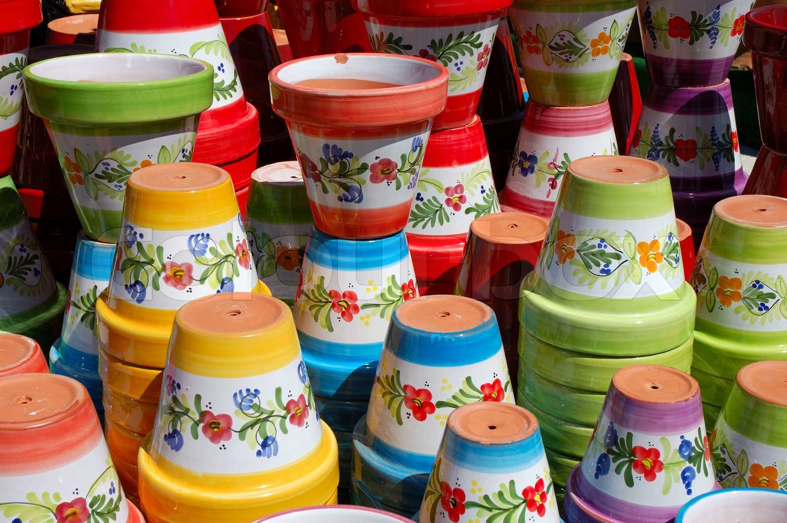 Pottery in the Provence, France | Stock image | Colourbox