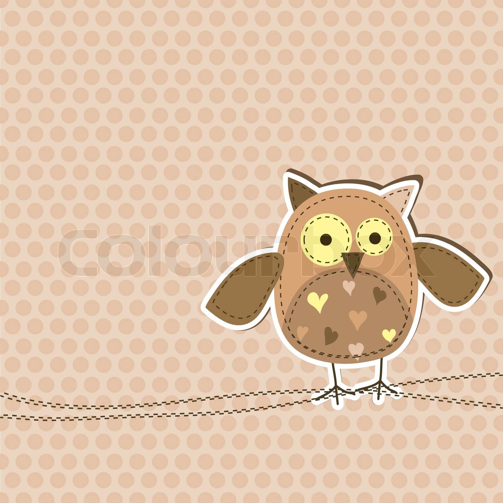 Skabelon Lykønskningskort Vektor Illustration Stock Vektor Colourbox