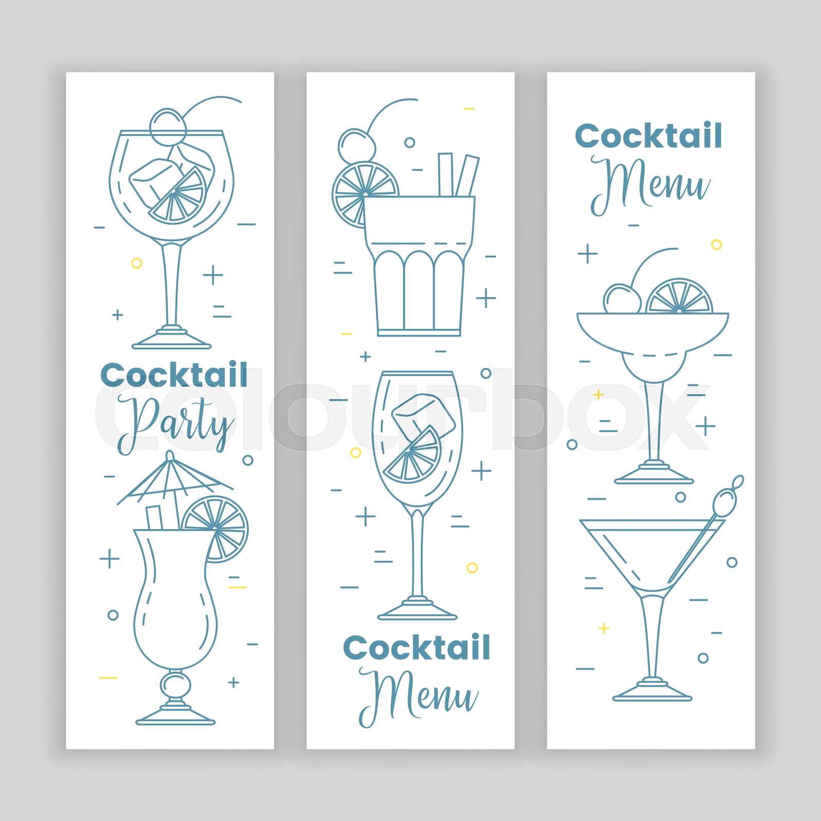 Cocktail menu | Stock vector | Colourbox